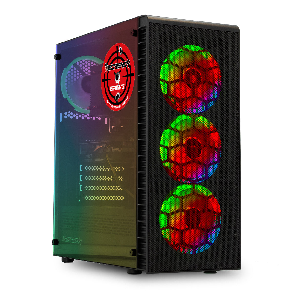 Screenon - Game Computer / Gaming PC - Ryzen 5 - 512GB SSD - 16 GB RAM