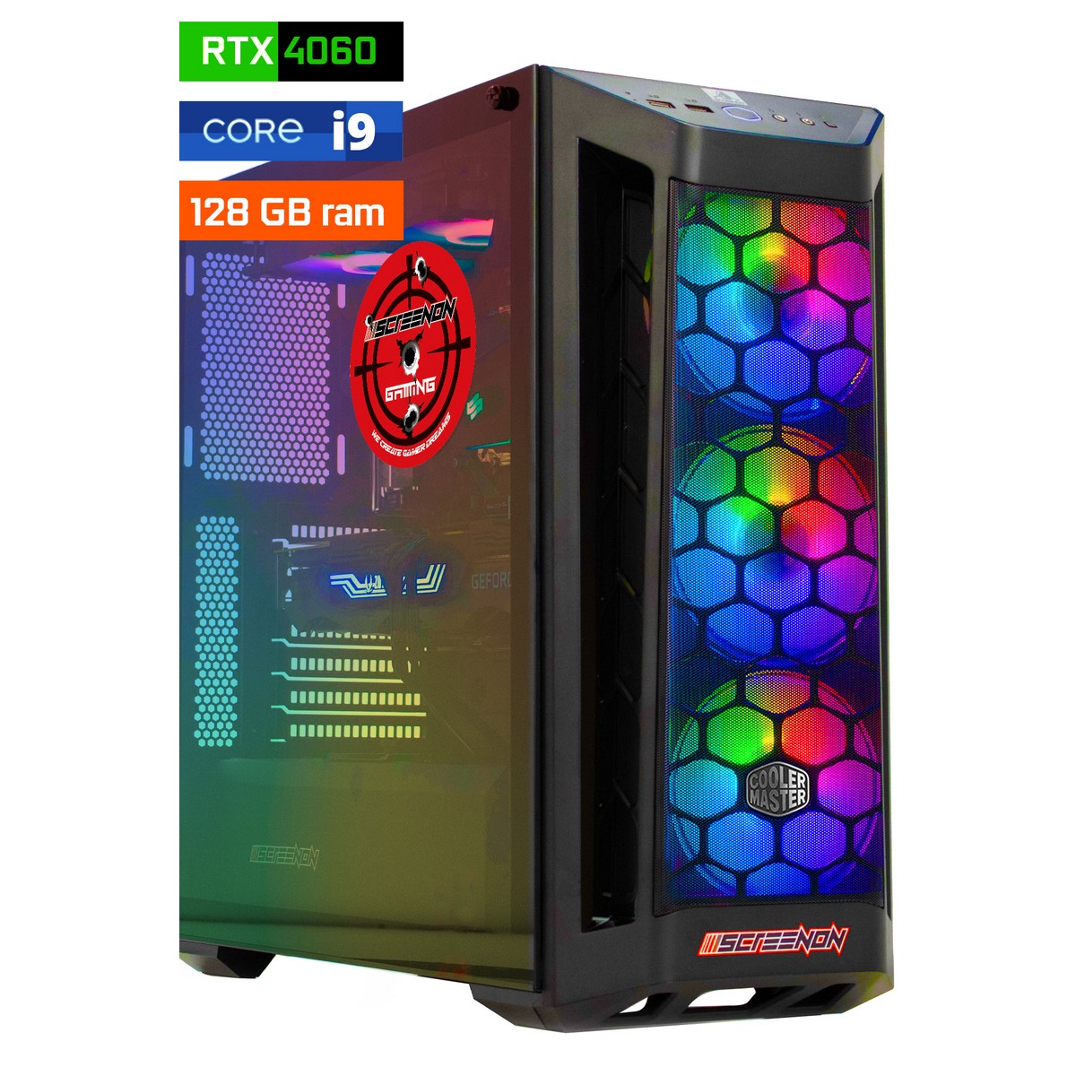 Screenon - Game Computer / Gaming PC - Intel Core i9 - 4TB M.2 SSD - 1