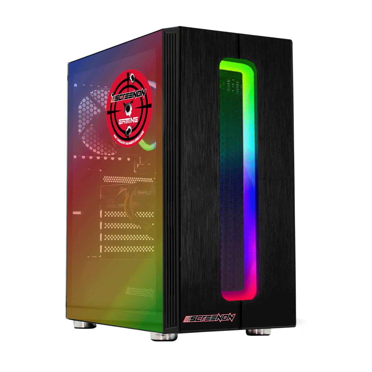 Screenon - Game Computer / Gaming PC - Ryzen 5 - 1 TB M.2 SSD - 16 GB