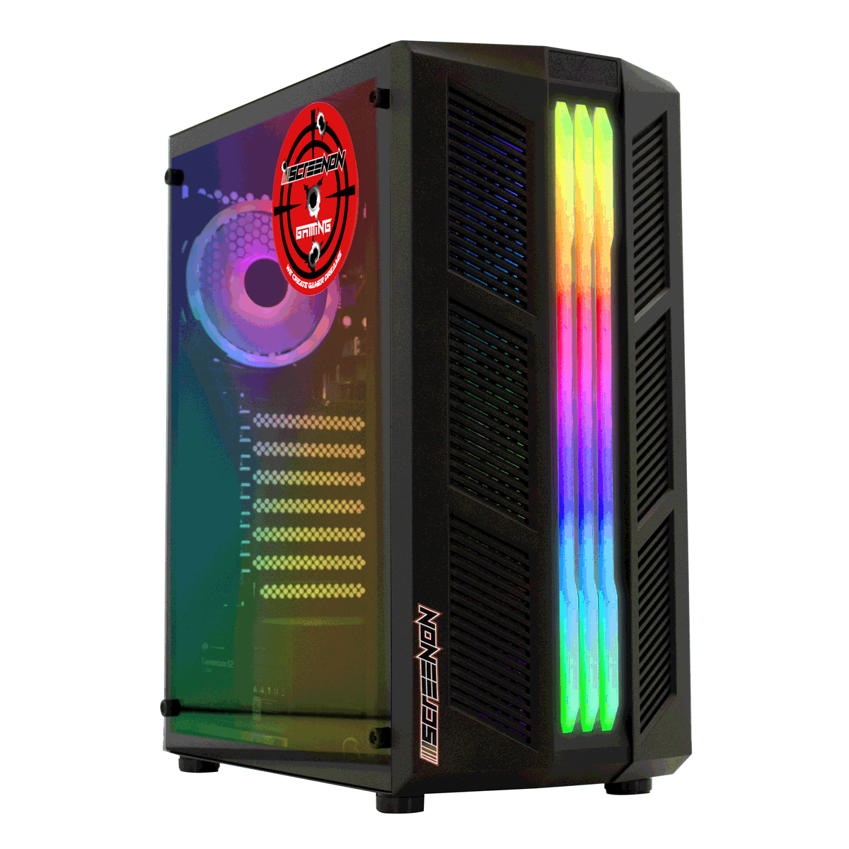 ScreenON - Game Computer / Gaming PC - Ryzen 5 - 1TB M.2 SSD - 16GB RA